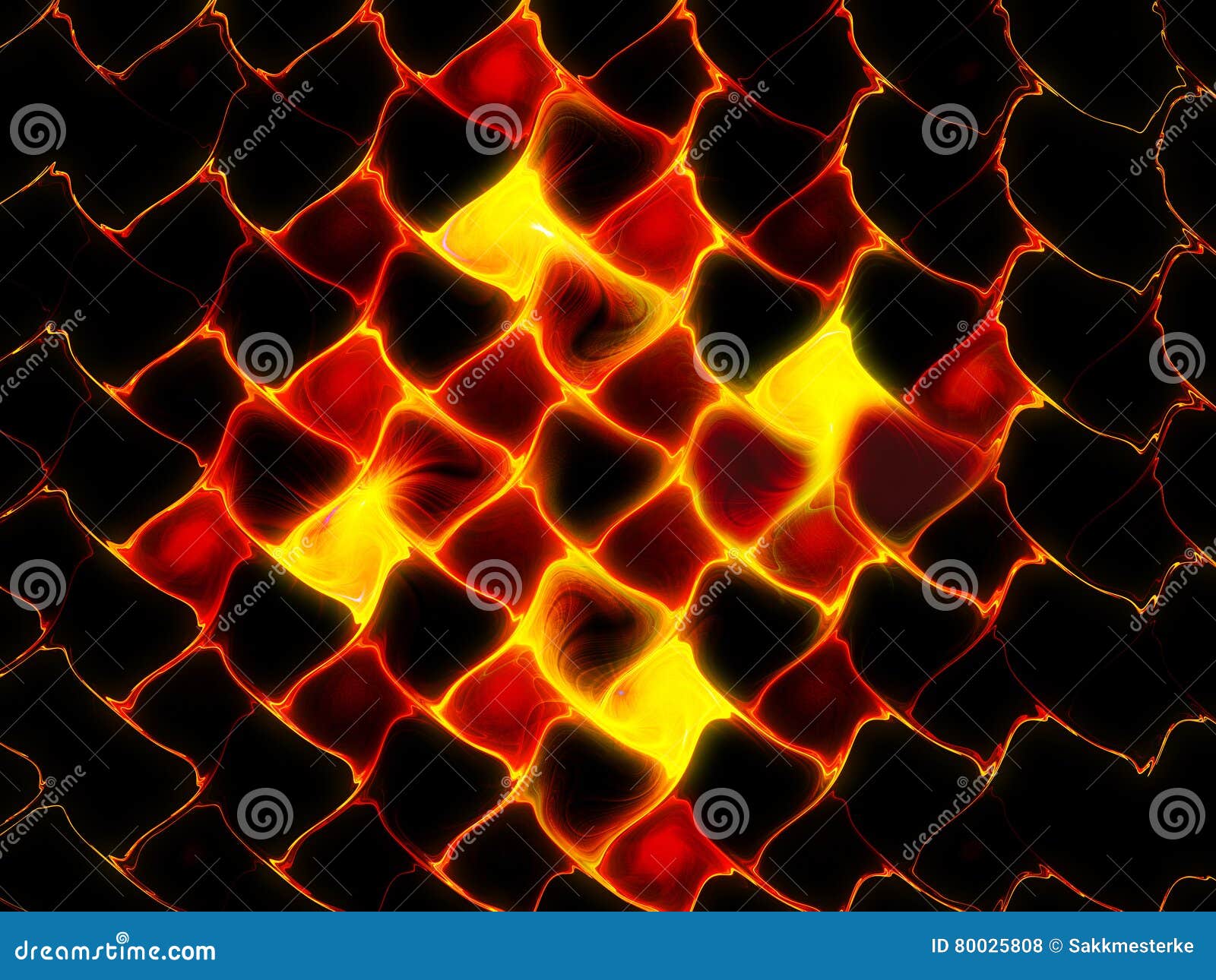 Fiery Lava Abstract Background Stock Illustration - Illustration of ...