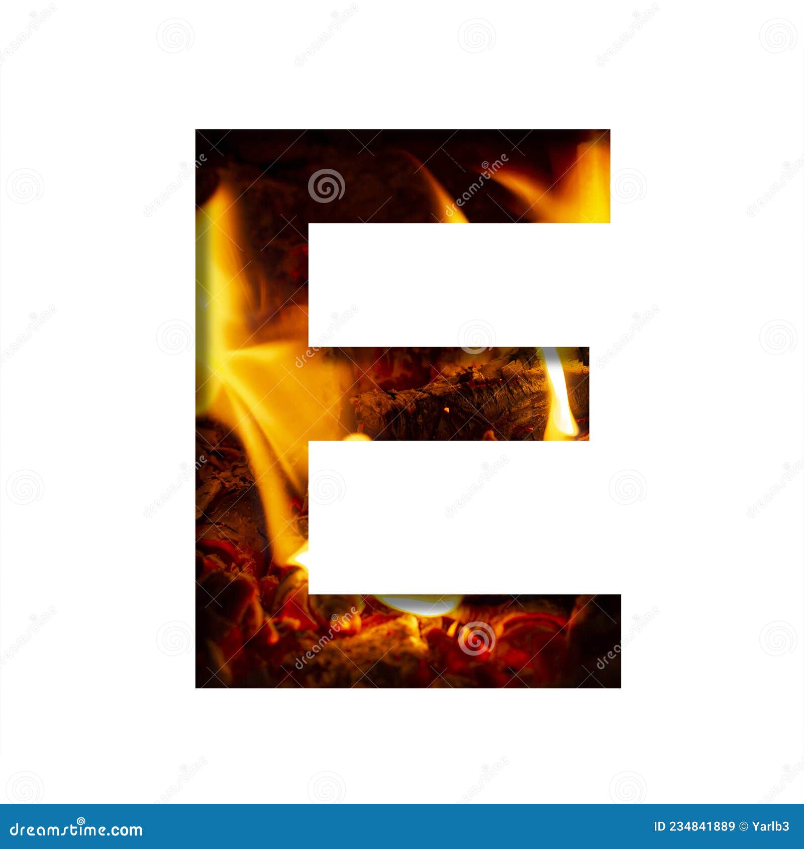 Letter E Fire