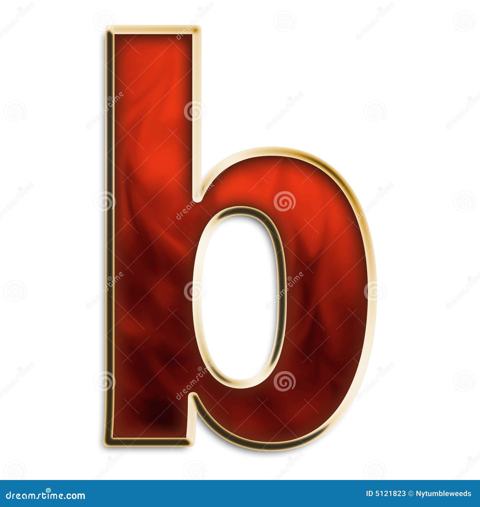 Fiery lowercase b stock illustration. Illustration of golden - 5121823