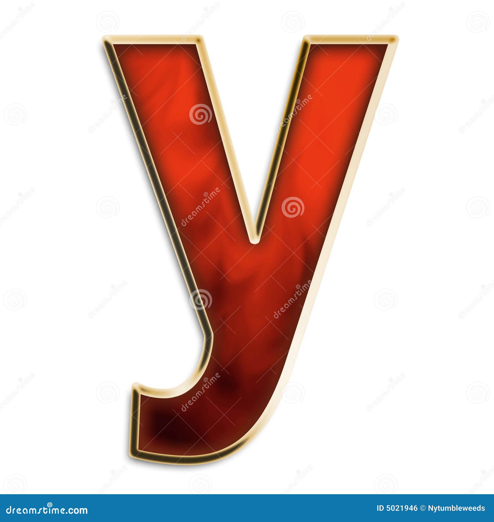 Fiery lowercase y stock illustration. Illustration of fiery - 5021946
