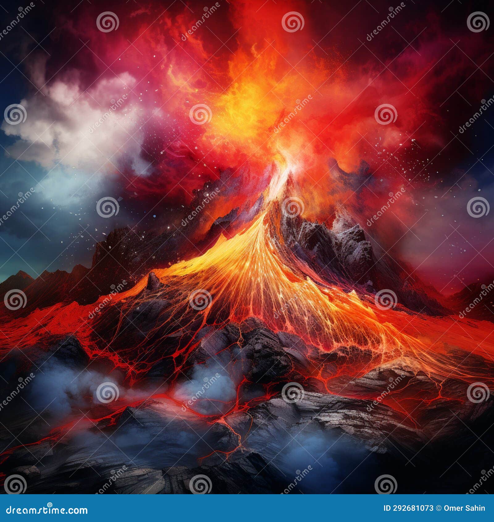 Fiery Maelstrom stock image. Image of sites, surrealism - 292681073