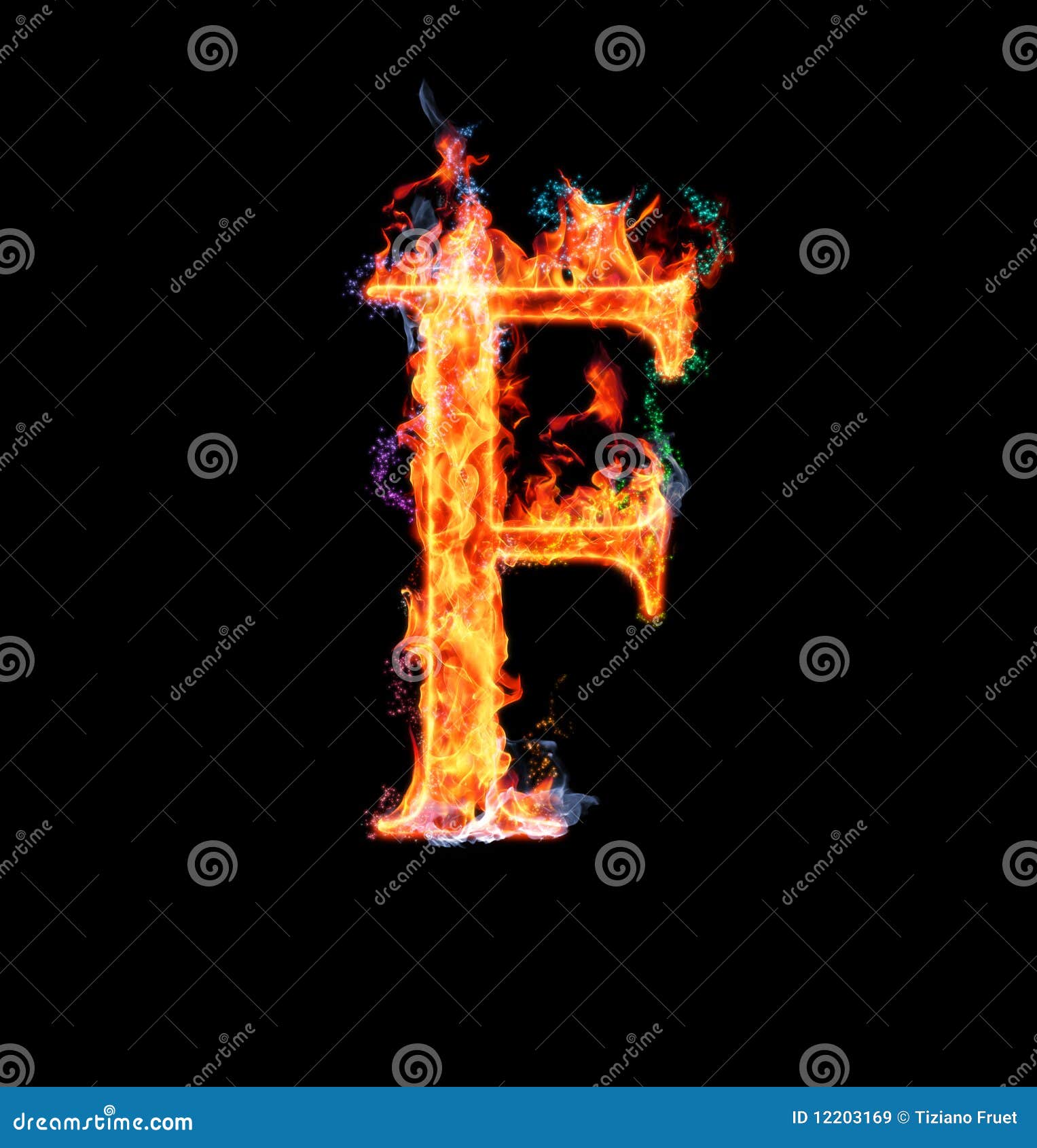 Fiery Magic Font - F Royalty-Free Stock Photo | CartoonDealer.com #12203169