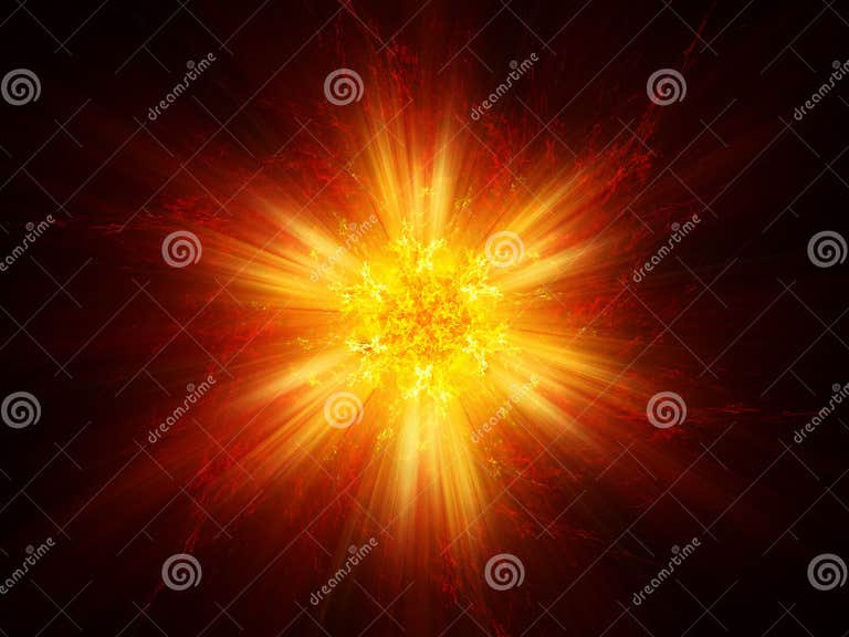Fiery Magical Explosion Background Stock Illustration - Illustration of ...