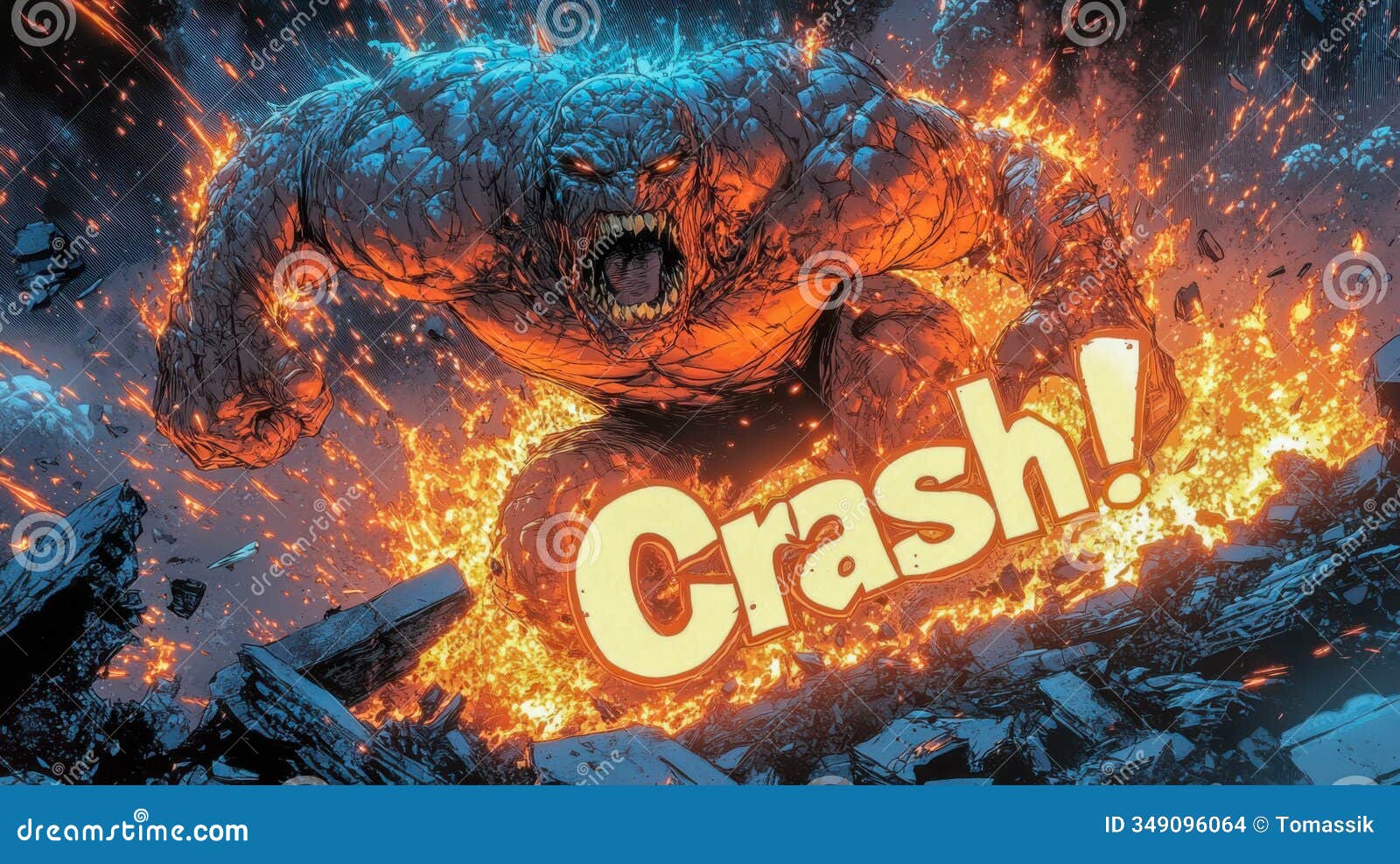 Explosive Energy Background A Broken Chain In Space Symbolizing Freedom ...