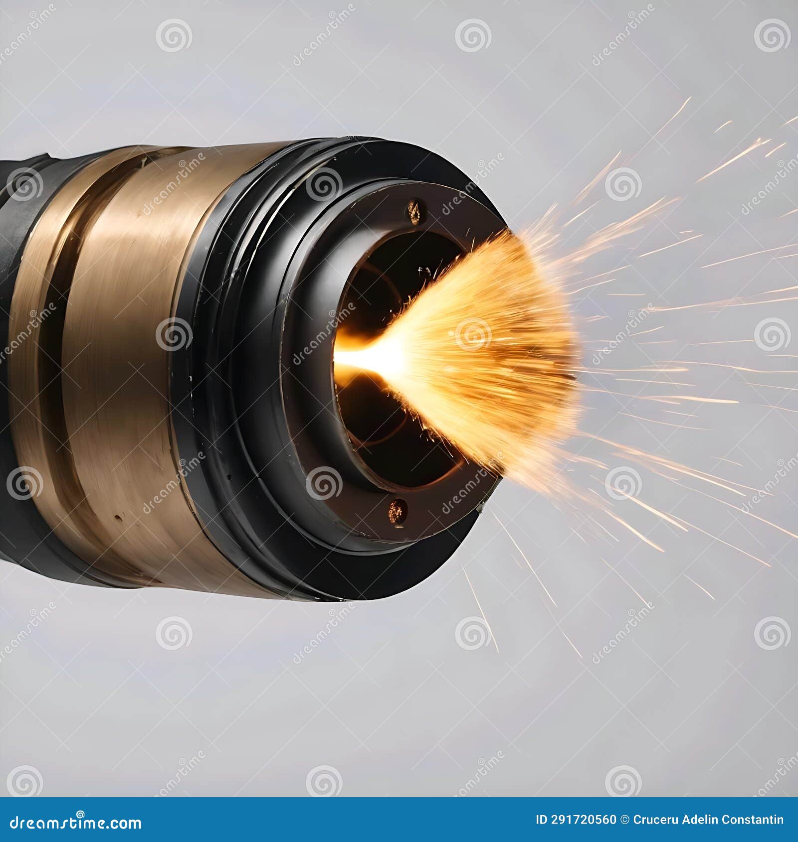 Firearm Muzzle Flash Special Effects Isolated On Transparency Grid ...