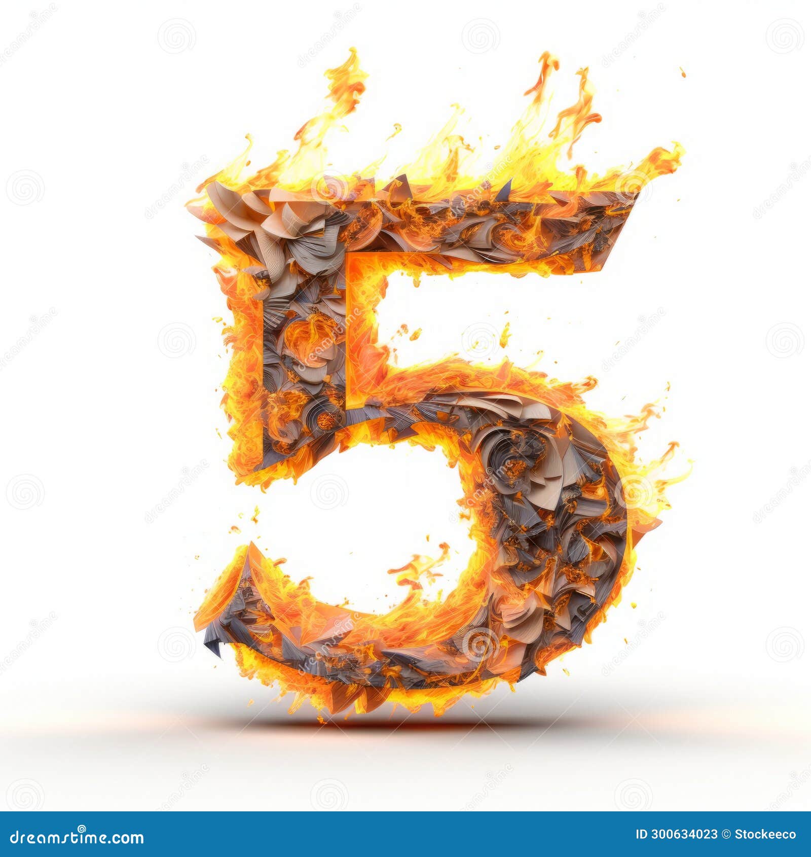Fiery Number Five: a Hyperrealistic Sculpted Impressionism with Money ...
