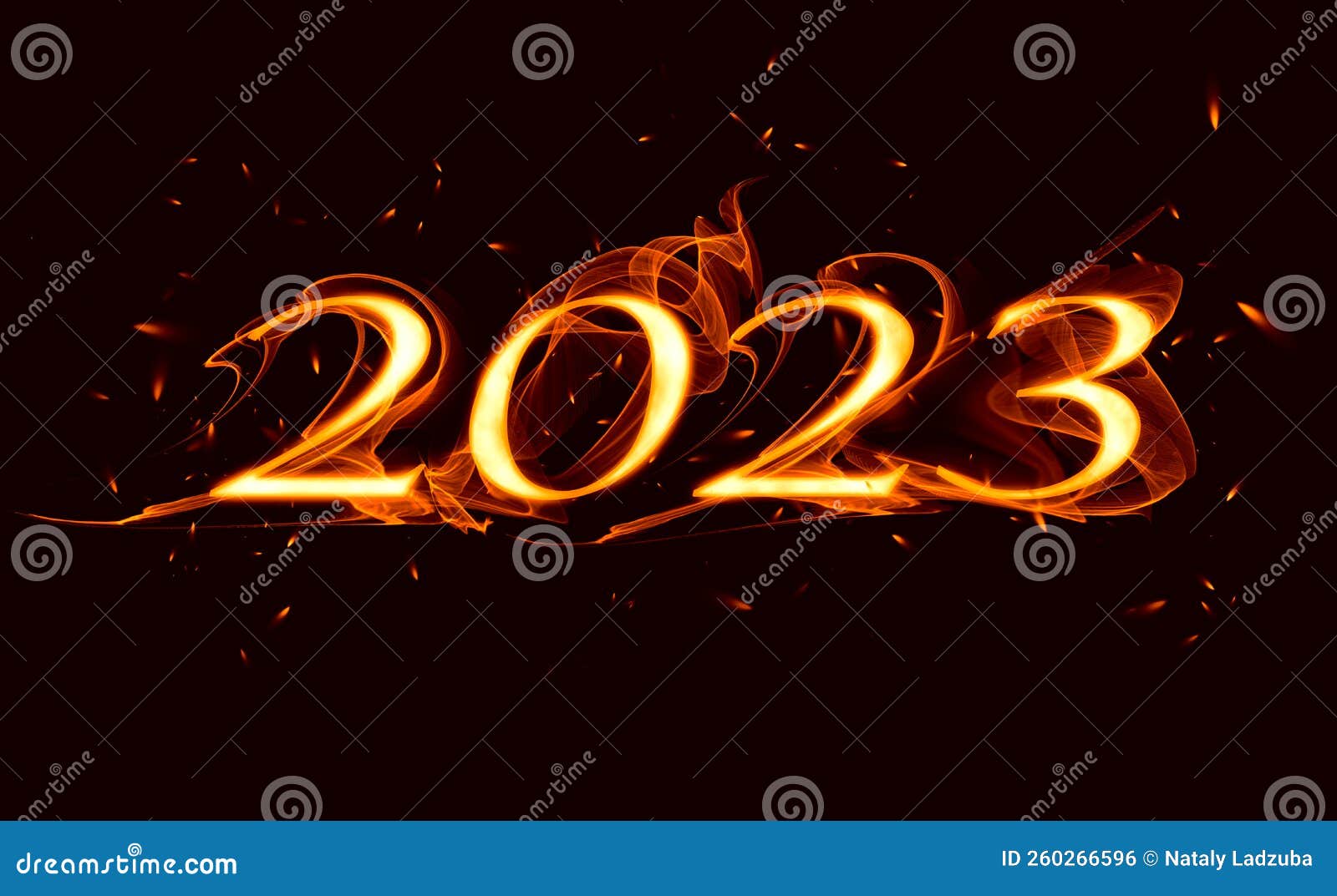 Fiery Numbers 2025 Ablaze, Representing New Year, Intense Flames, Hot ...