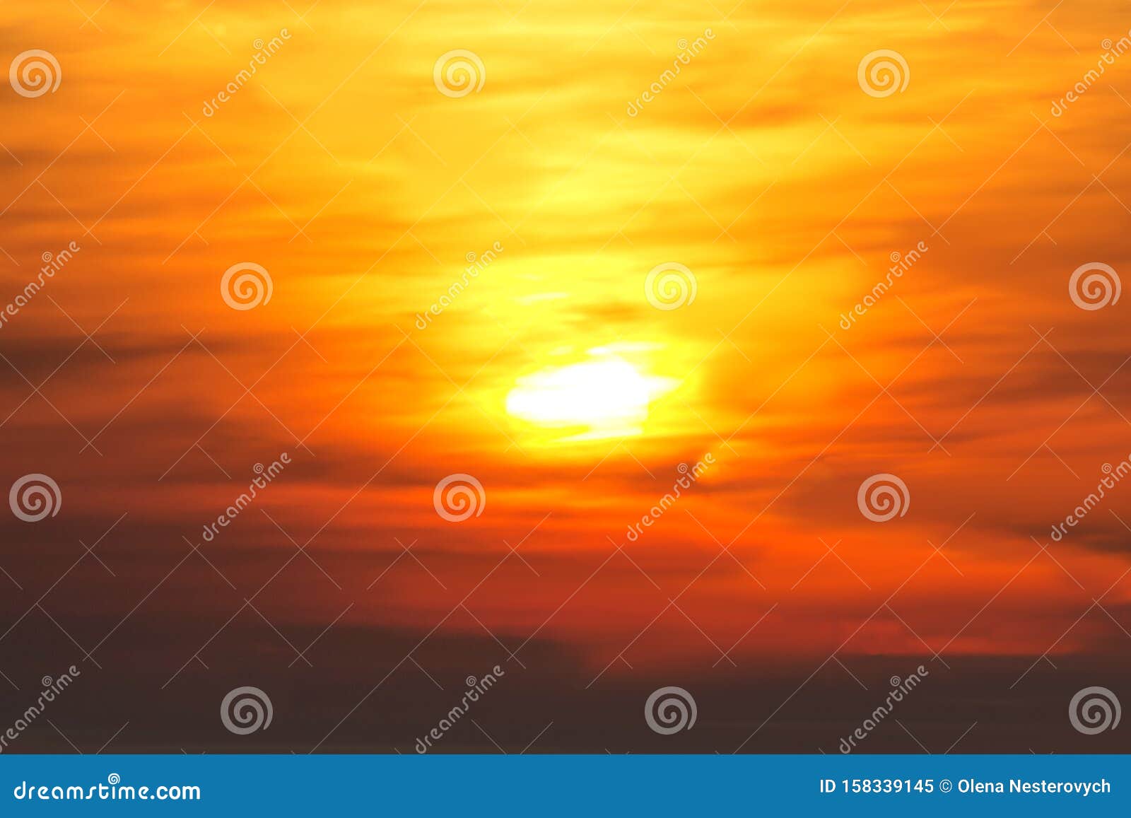 Fiery Orange Sea Sunset Sky. Beautiful Sky Stock Image - Image of ...