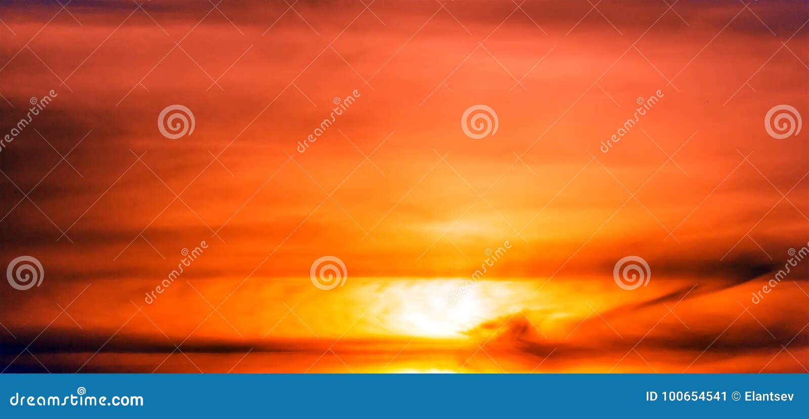 Fiery Orange Sunset Sky. Apocalyptic Background. Stock Image - Image of ...
