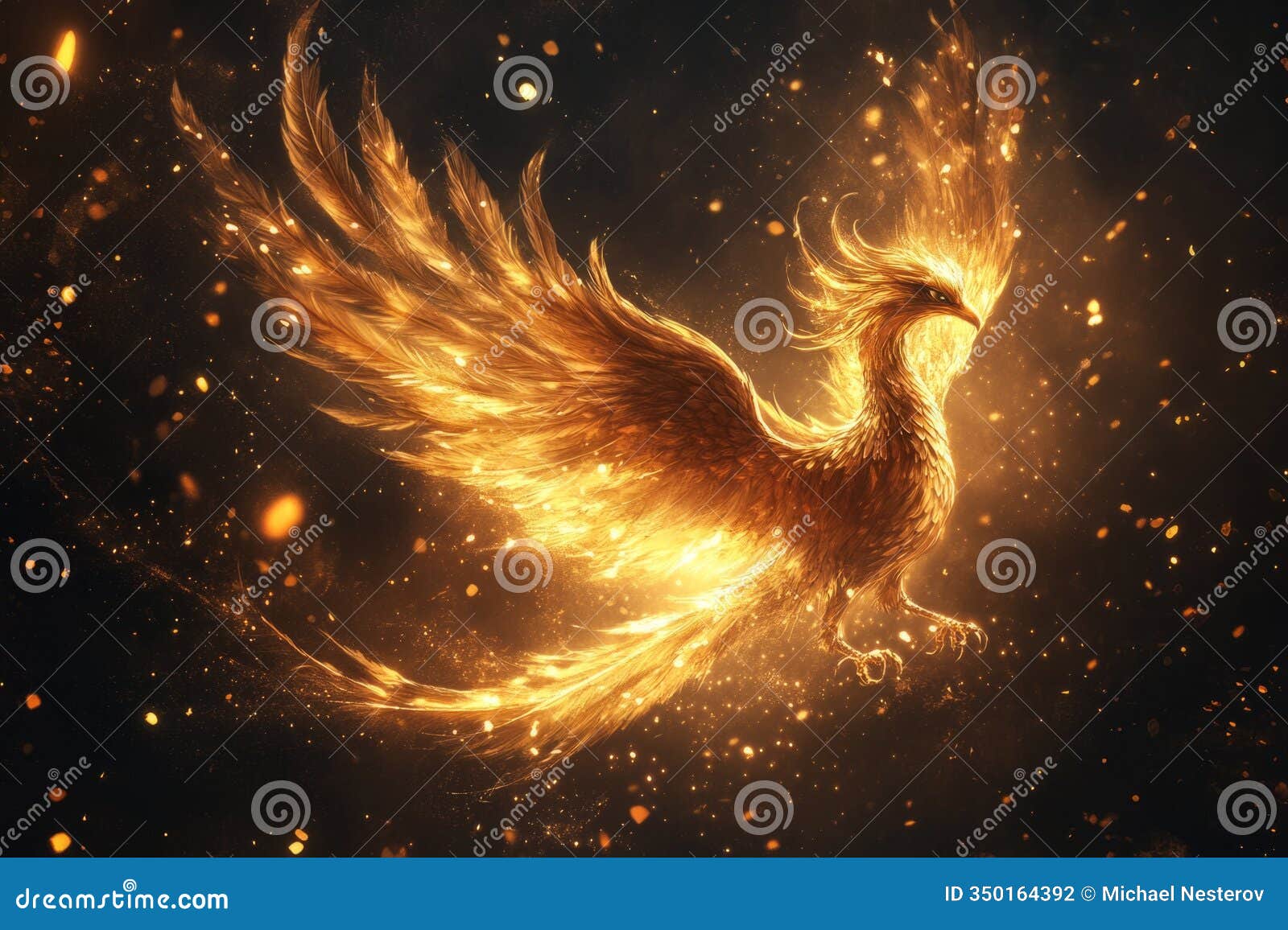 Fiery Phoenix Rising from Ashes in Outer Space Stock Photo - Image of ... Fiery Phoenix Rising from Ashes in Outer Space Stock Photo - Image of ...