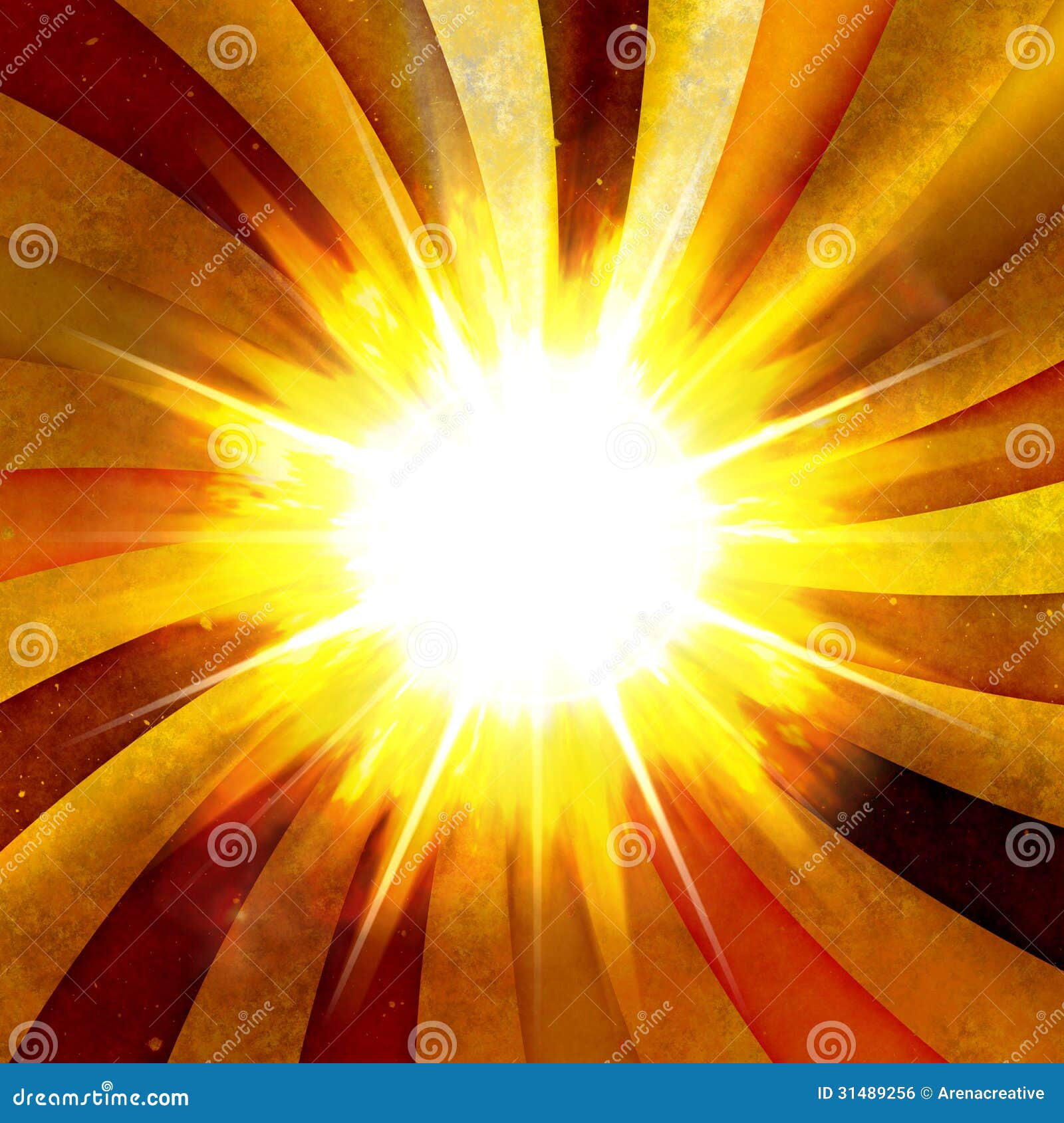 Fiery Radial Burst stock illustration. Illustration of blast - 31489256