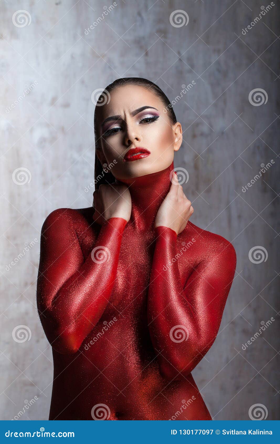 Fiery red stock image. Image of anger, body, studio - 130177097