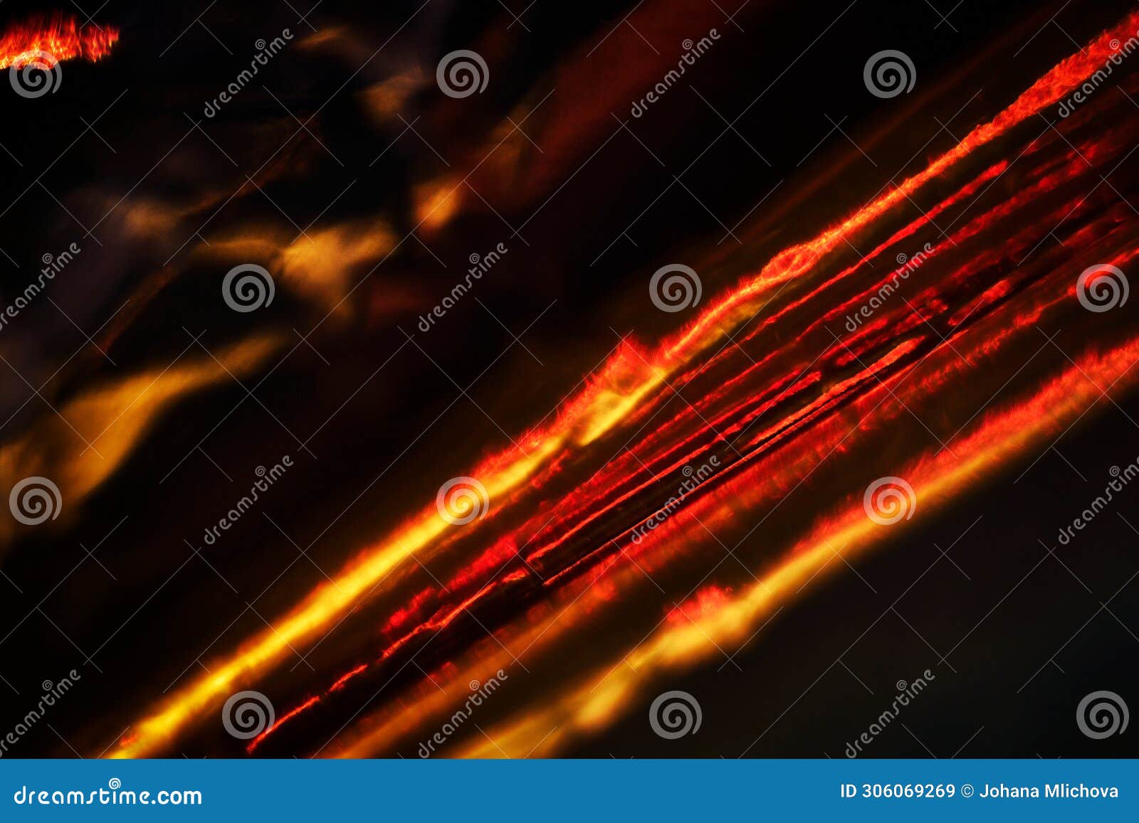 Fiery Red Lines on a Black Bg, Abstract Background Stock Image - Image ...