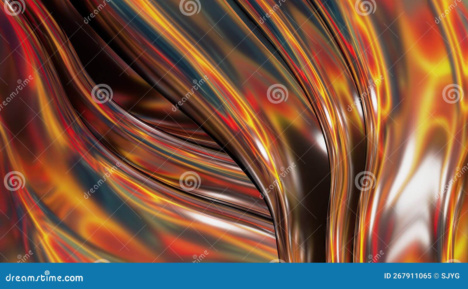 Fiery Red Metal Beast Eye-like Object Abstract Dramatic Modern ...