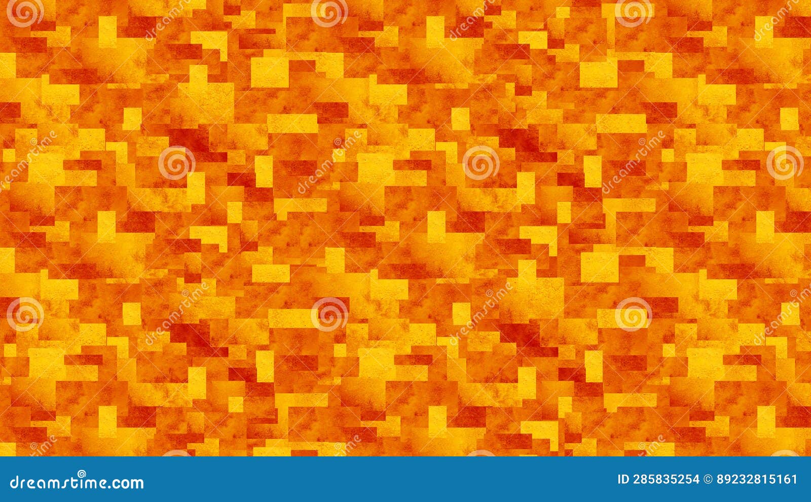 Red Orange Gold Yellow Abstract Background. Geometric. Square Rectangle ...