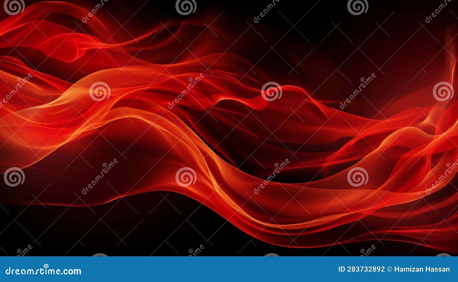 Fiery Red Wisps Intertwine and Billow, Creating a Dynamic and ...