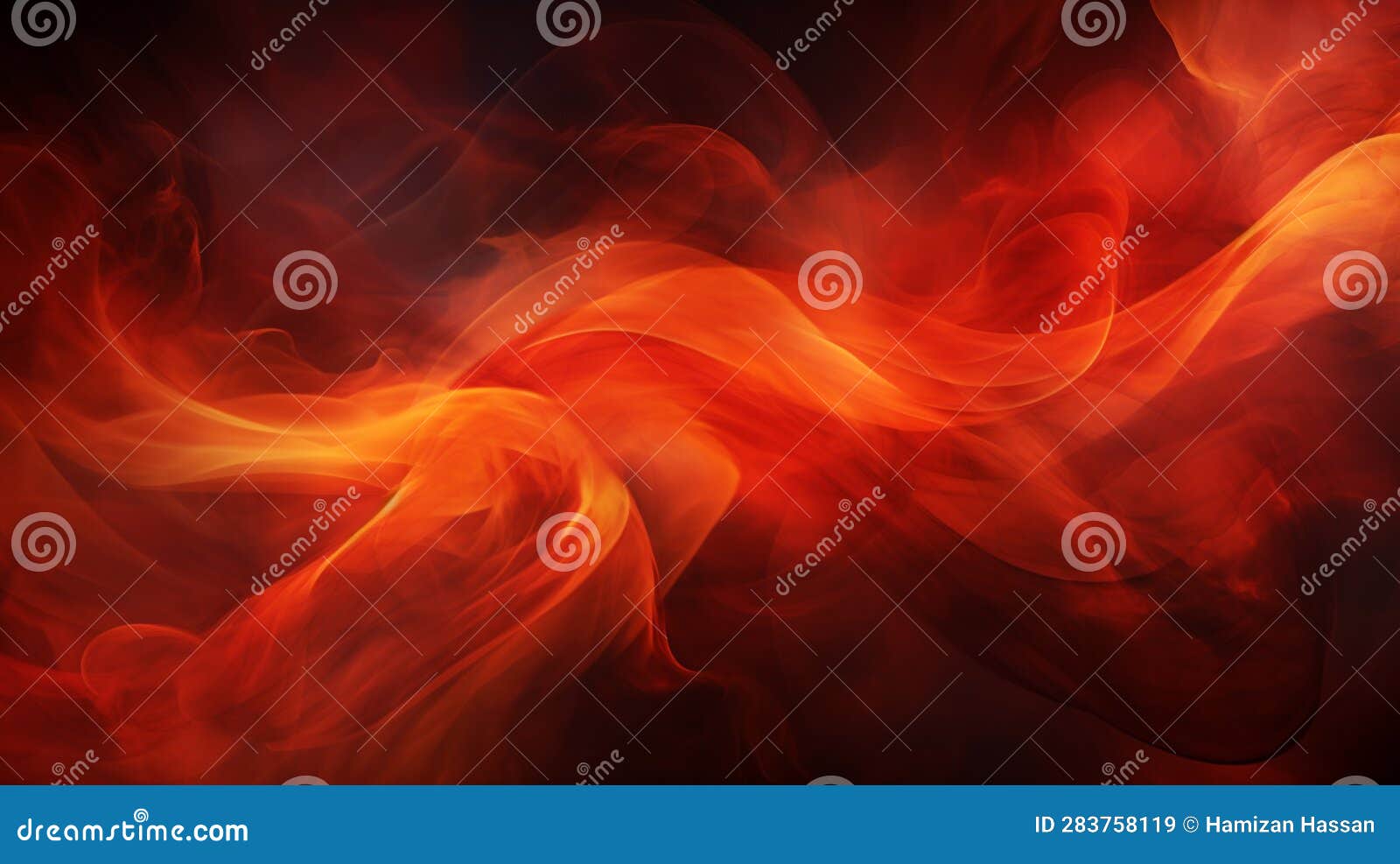 Fiery Red Wisps Intertwine and Billow, Creating a Dynamic and ...