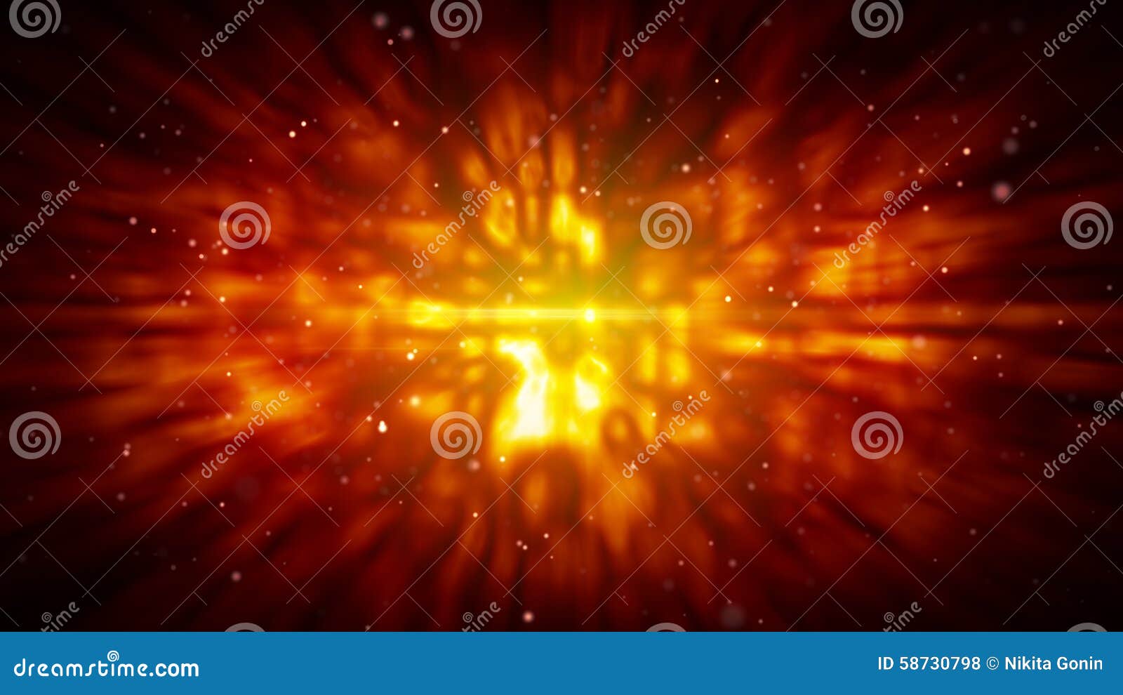 Fiery Shiny Rays Abstract Background Stock Illustration - Illustration ...