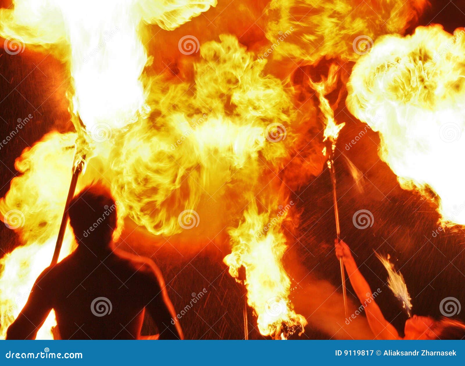 Fiery show stock image. Image of fire, fiery, light, hell - 9119817