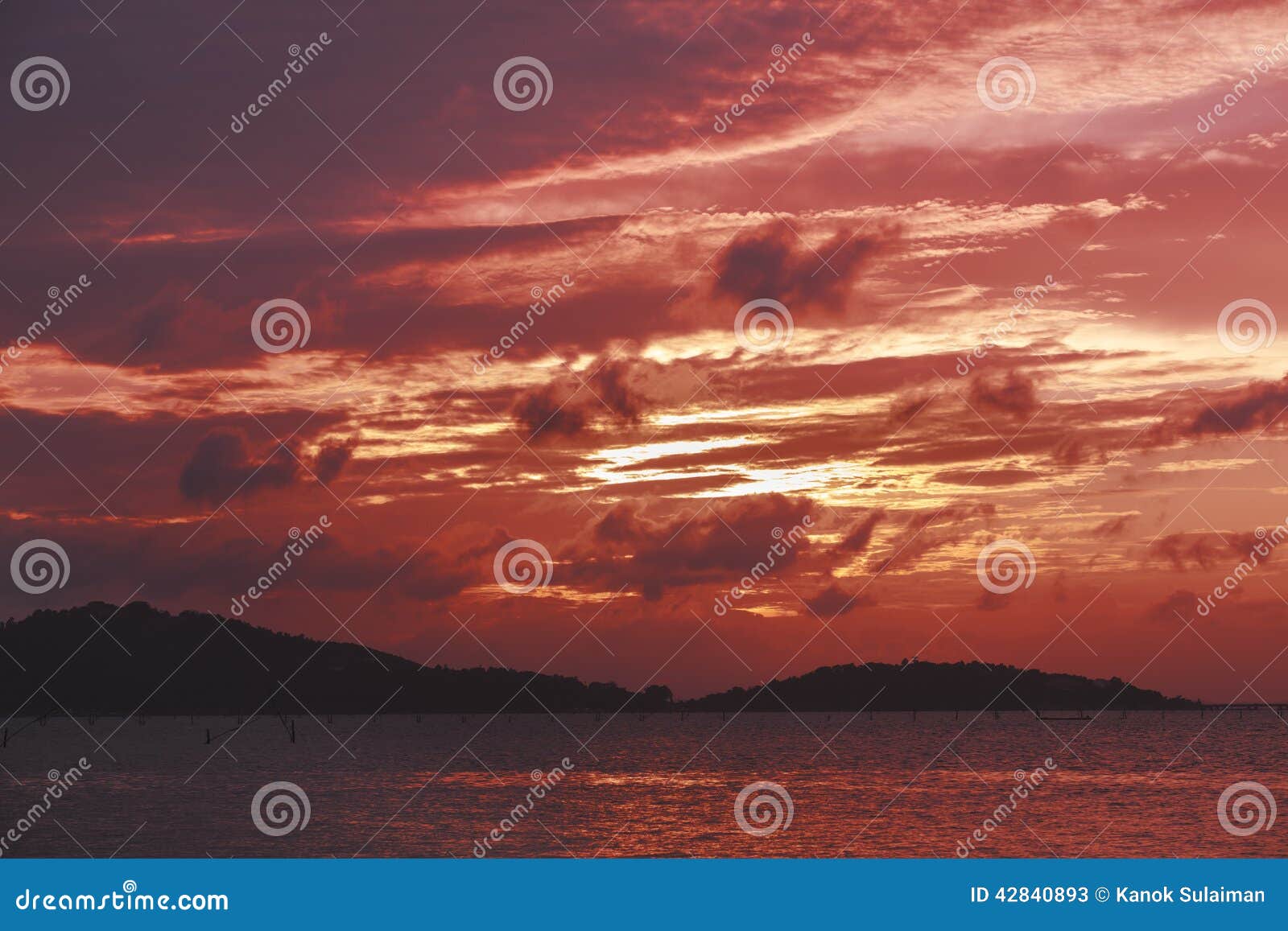 Fiery sky stock image. Image of fiery, mountain, beautiful - 42840893