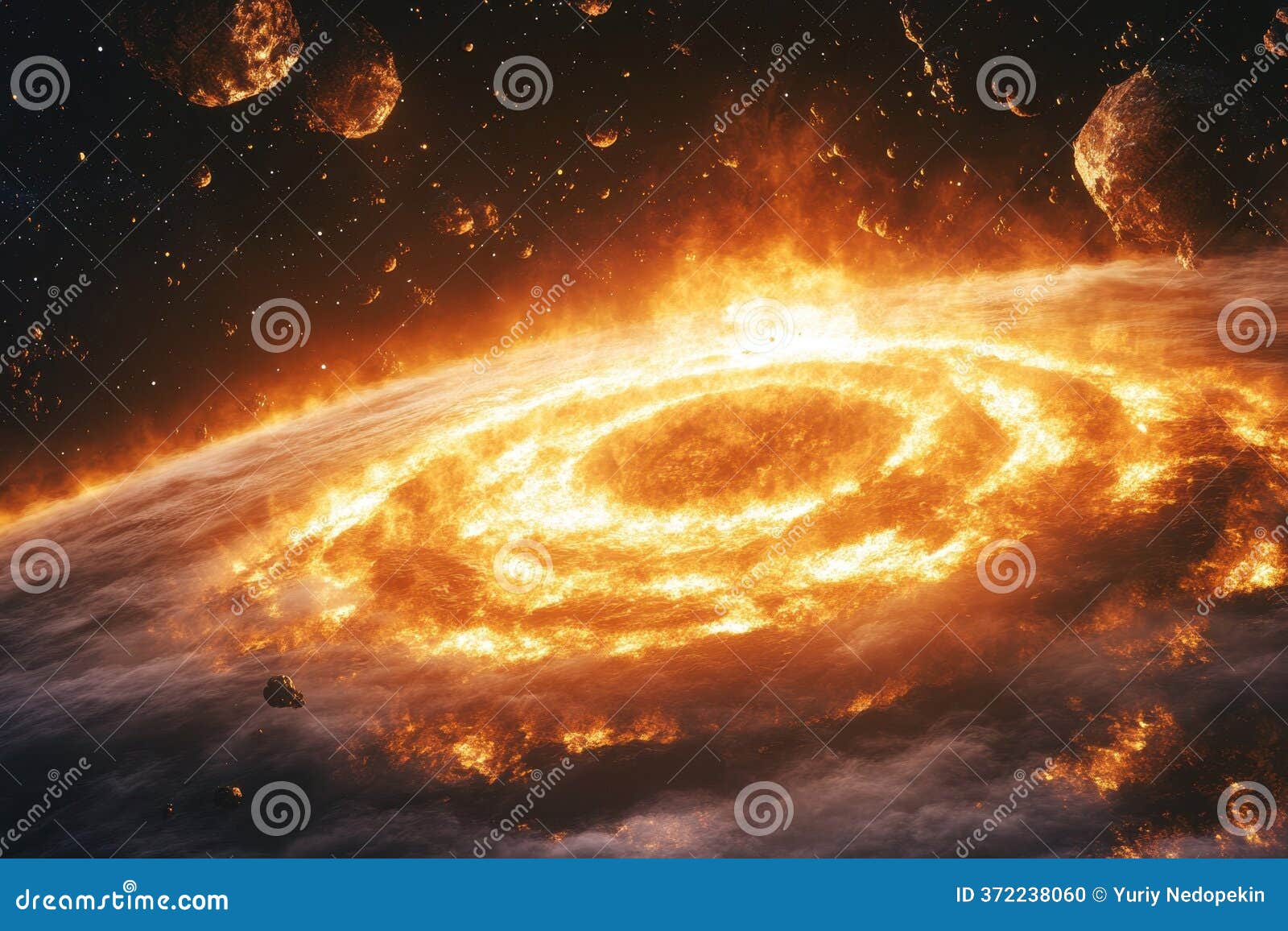 Solar Explosion With Dramatic Flares And Plasma Bursts. Showcasing The ...
