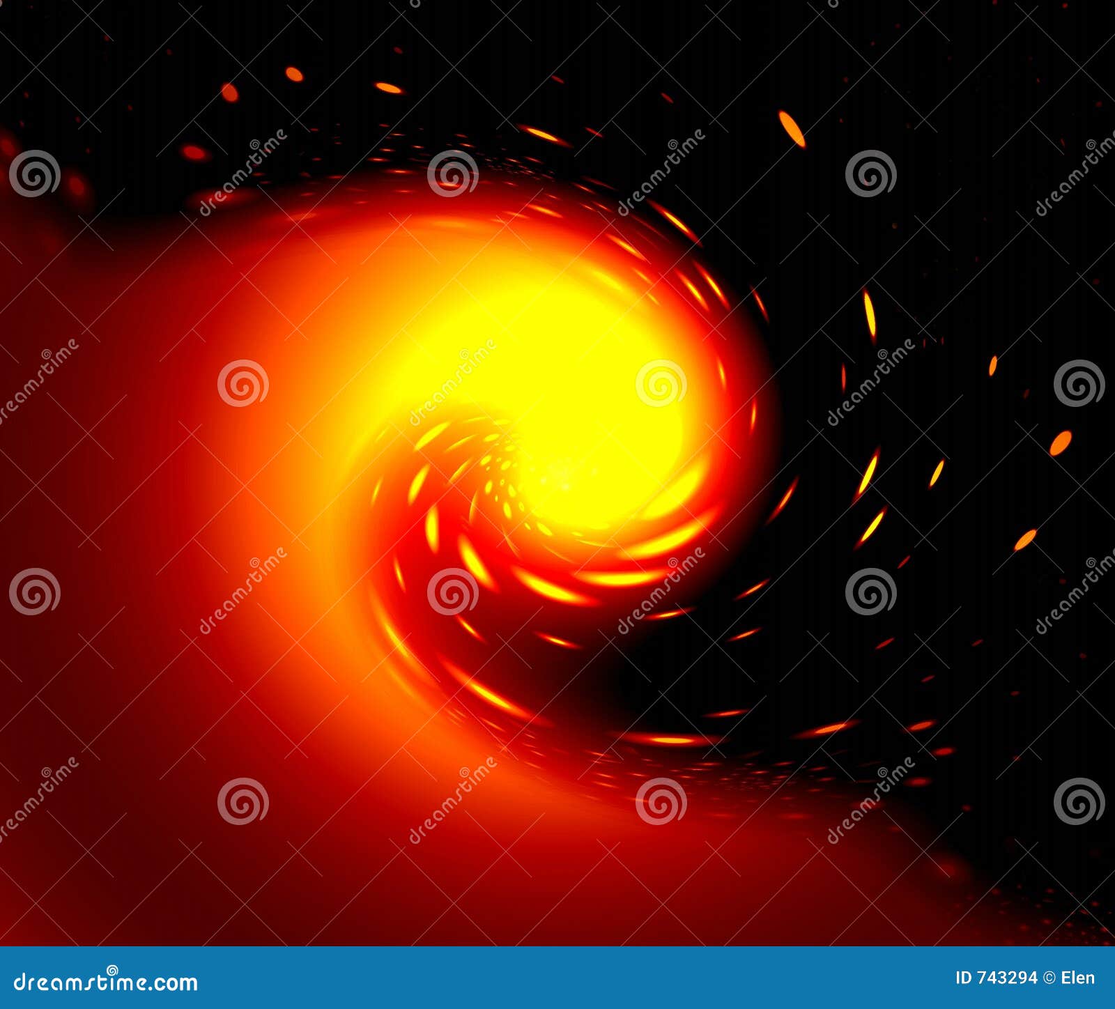 Fiery space wind stock illustration. Illustration of element - 743294
