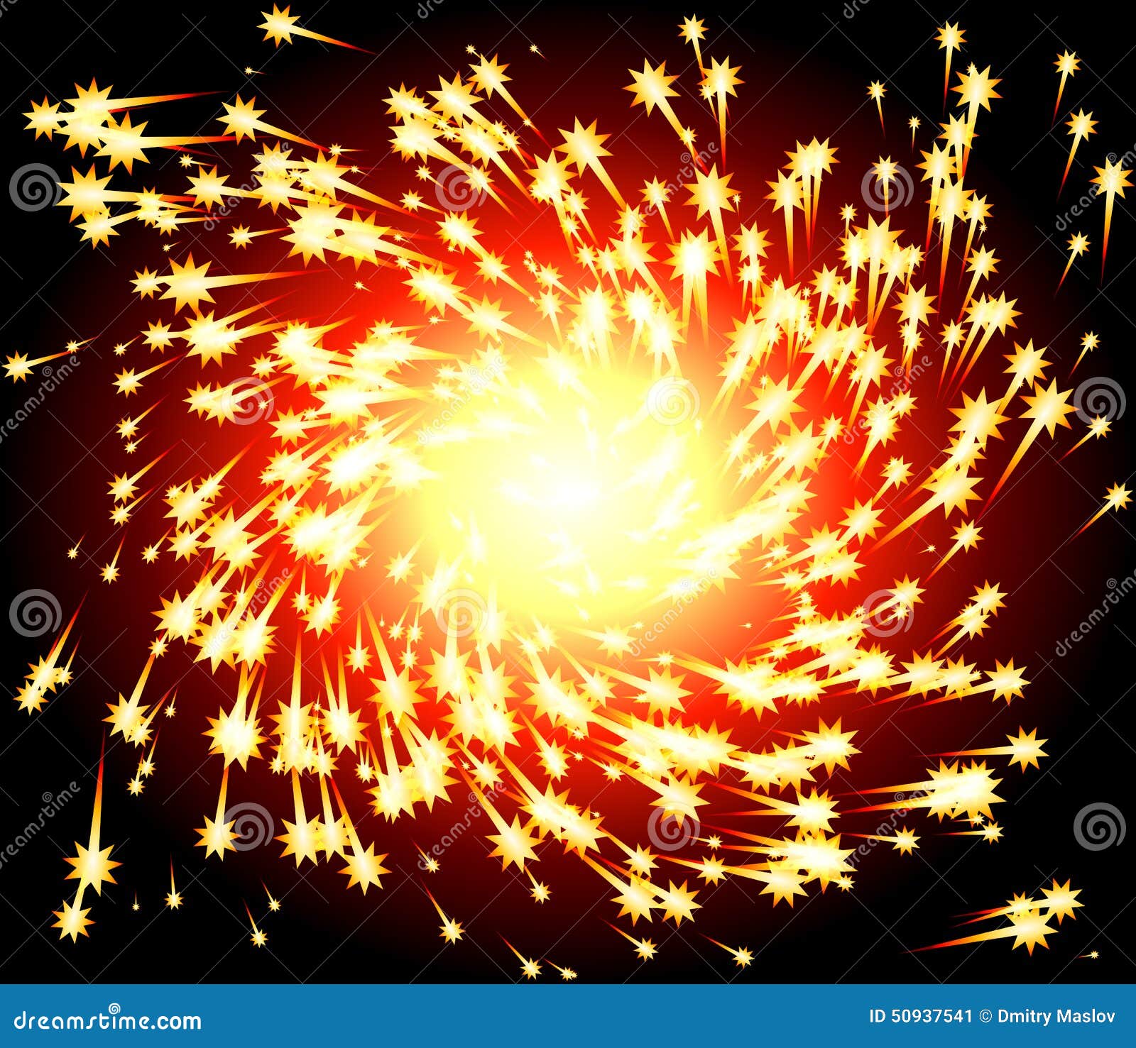 Fiery Spark Twirl stock vector. Illustration of design - 50937541