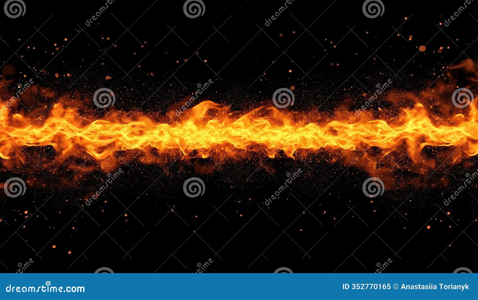 Fiery Sparks Dancing among Flames Against a Dark Background Stock Image ...