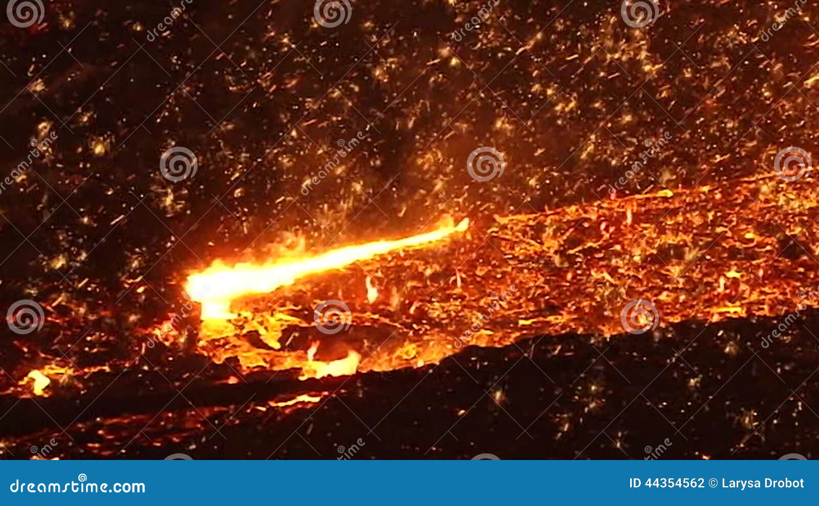 Fiery Sparks of Molten Metal Stock Footage - Video of metal, flame ...