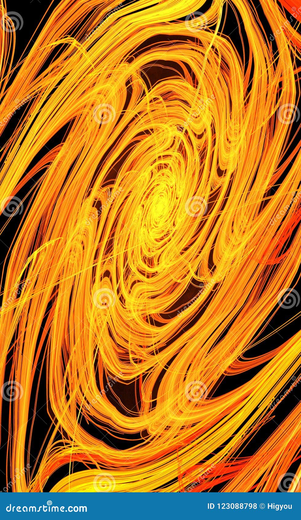 Fiery Spin Background stock illustration. Illustration of burning ...