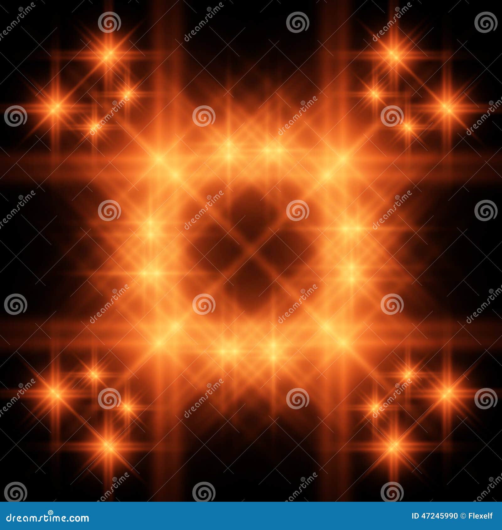 Fiery square stock vector. Illustration of energy, drawn - 47245990