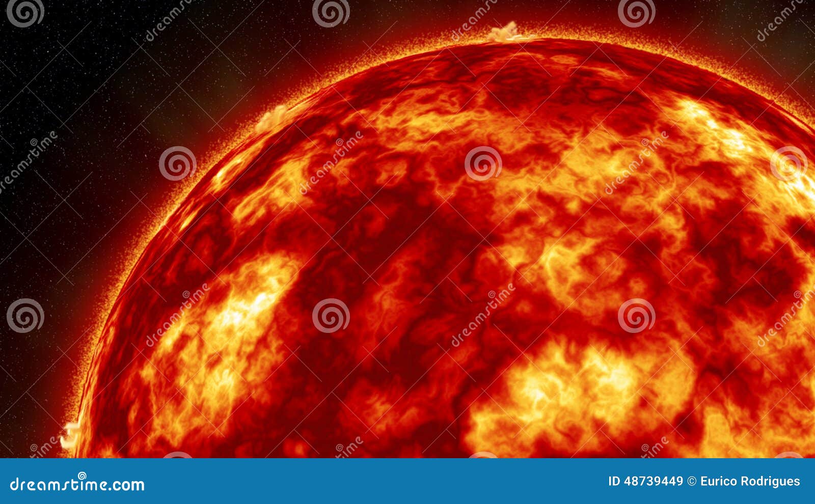 Fiery Sun stock illustration. Illustration of purple - 48739449