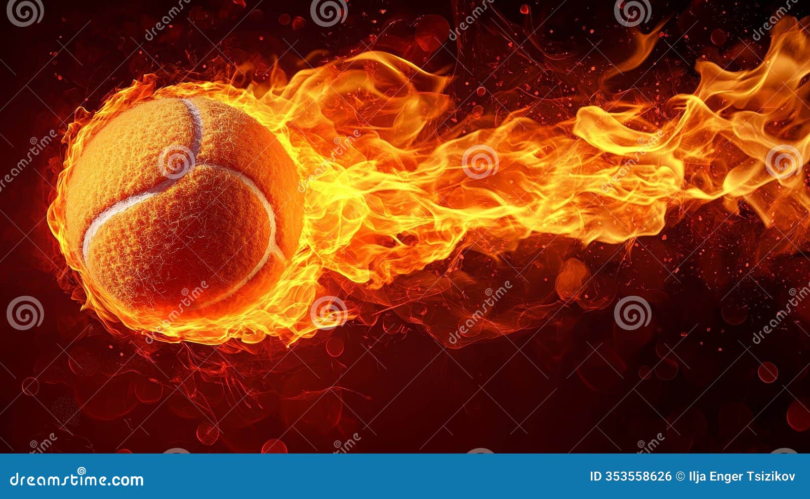 Fiery Tennis Club Business Card Royalty-Free Stock Image ...