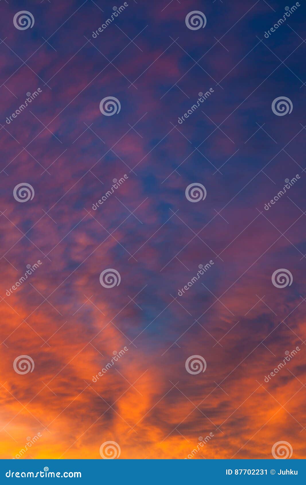 Fiery Vivid Sunset Sky Clouds Stock Image - Image of fiery, cloudy ...