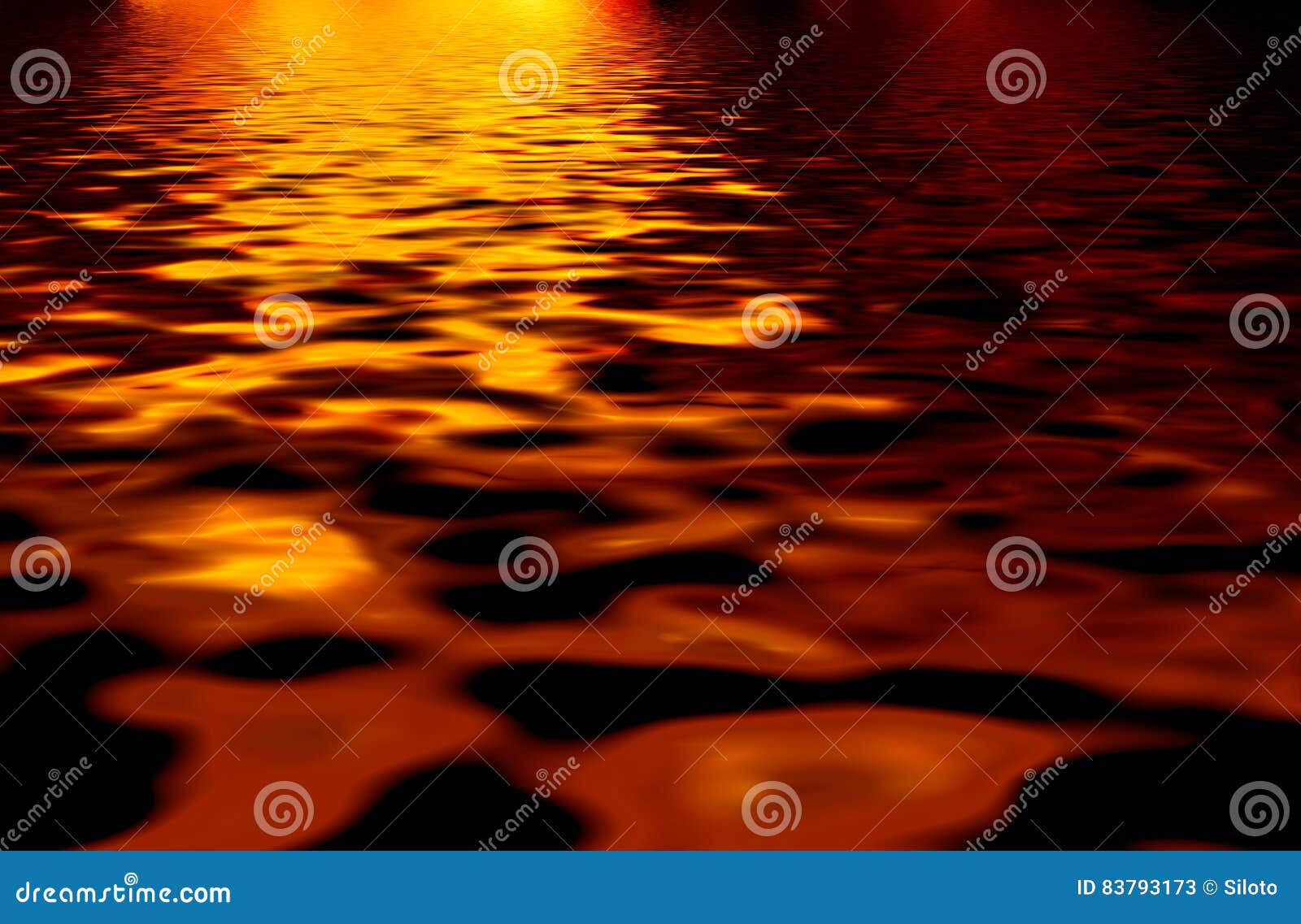 Fiery Waves - Abstract Background Stock Image - Image of lava, glowing ...