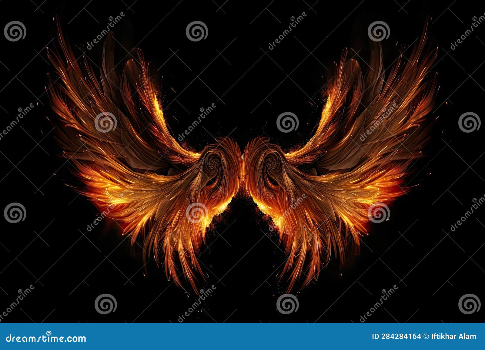 Fiery Wings: A Beelzebub Fantasy Character In The Style Of Fire Emblem ...