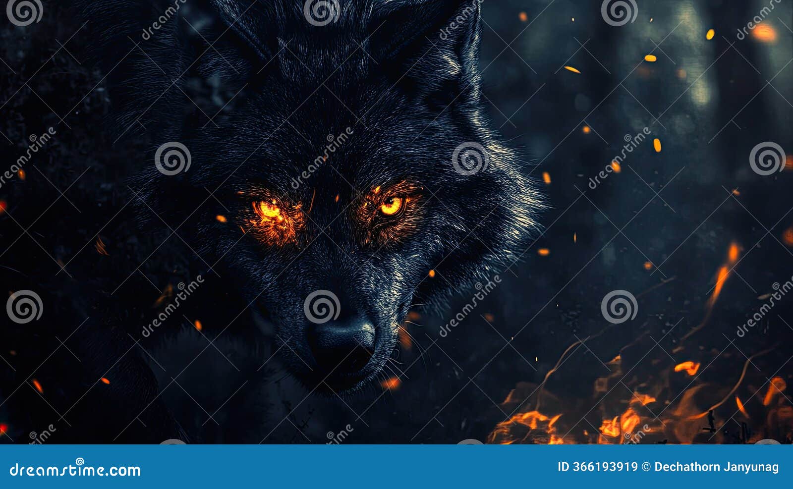 Wolf Guarding The Forest Royalty-Free Illustration | CartoonDealer.com ...