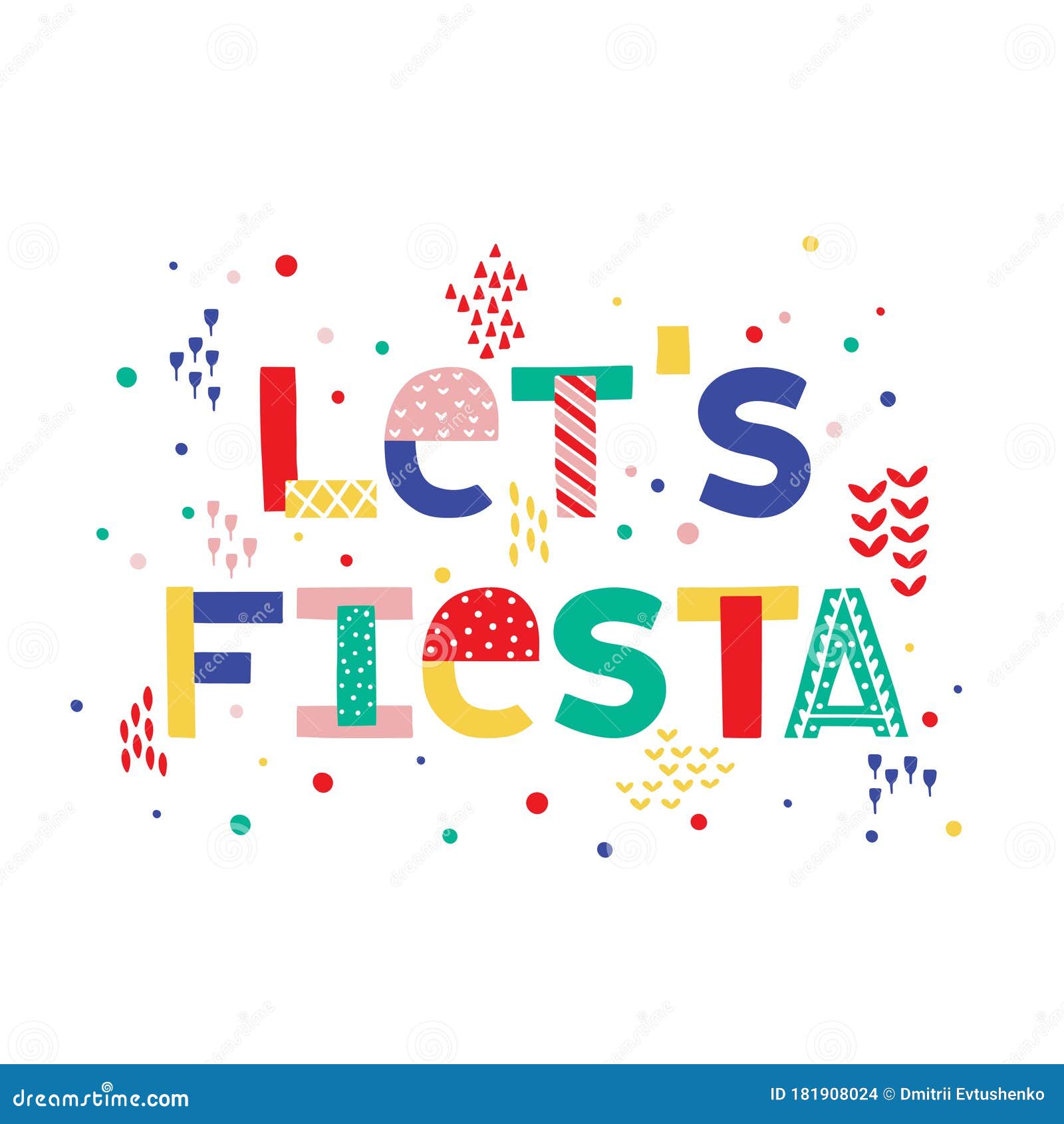 Fiesta Banner and Poster Concept Design with Flowers and Bright ...