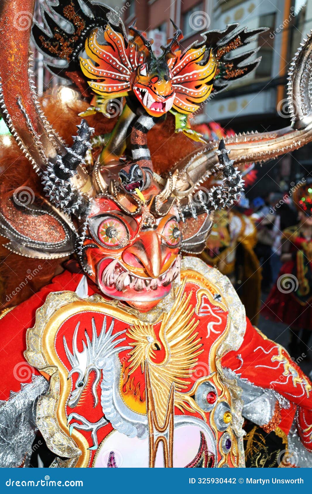 Diablada Dancer At The Arica Carnival, Chile Editorial Photo ...
