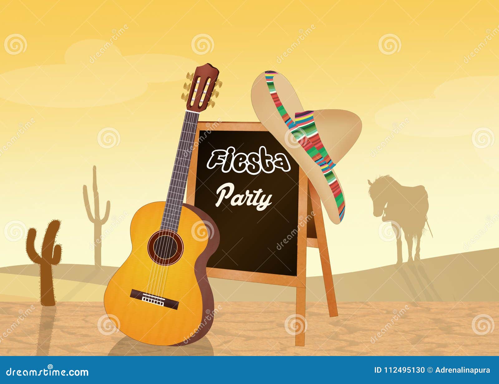 Fiesta Mexican party stock illustration. Illustration of traditional ...