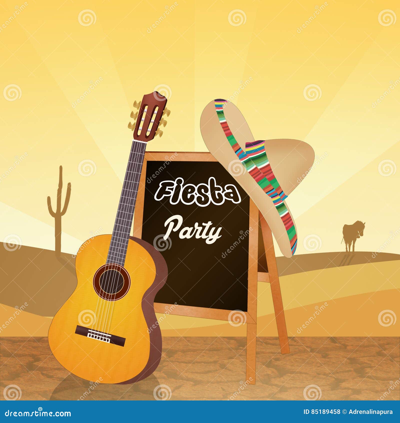 Fiesta Mexican Party Royalty-Free Cartoon | CartoonDealer.com #112495130