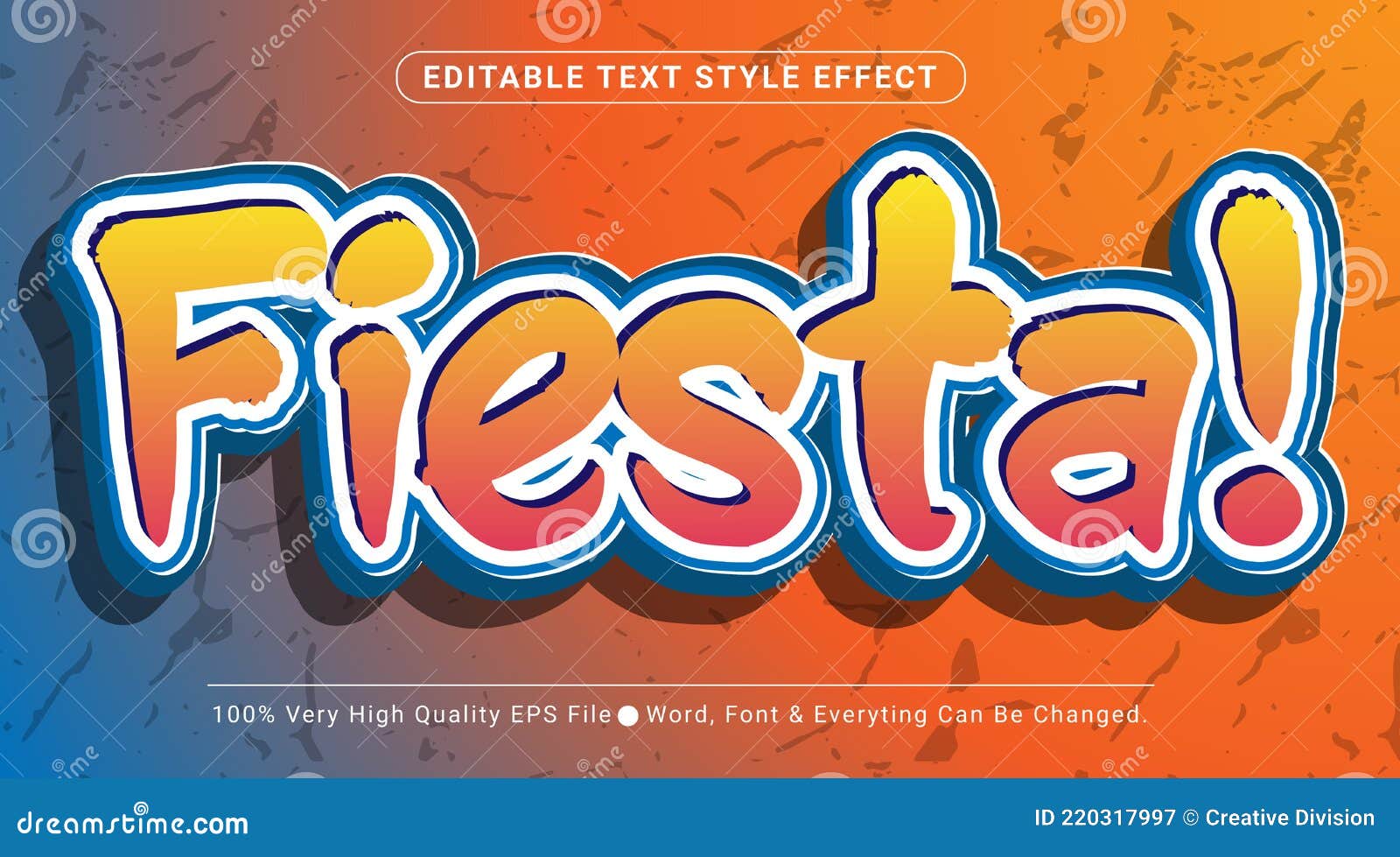 Fiesta Text Festival Gradient Style Text Effect, Editable Text Effect ...
