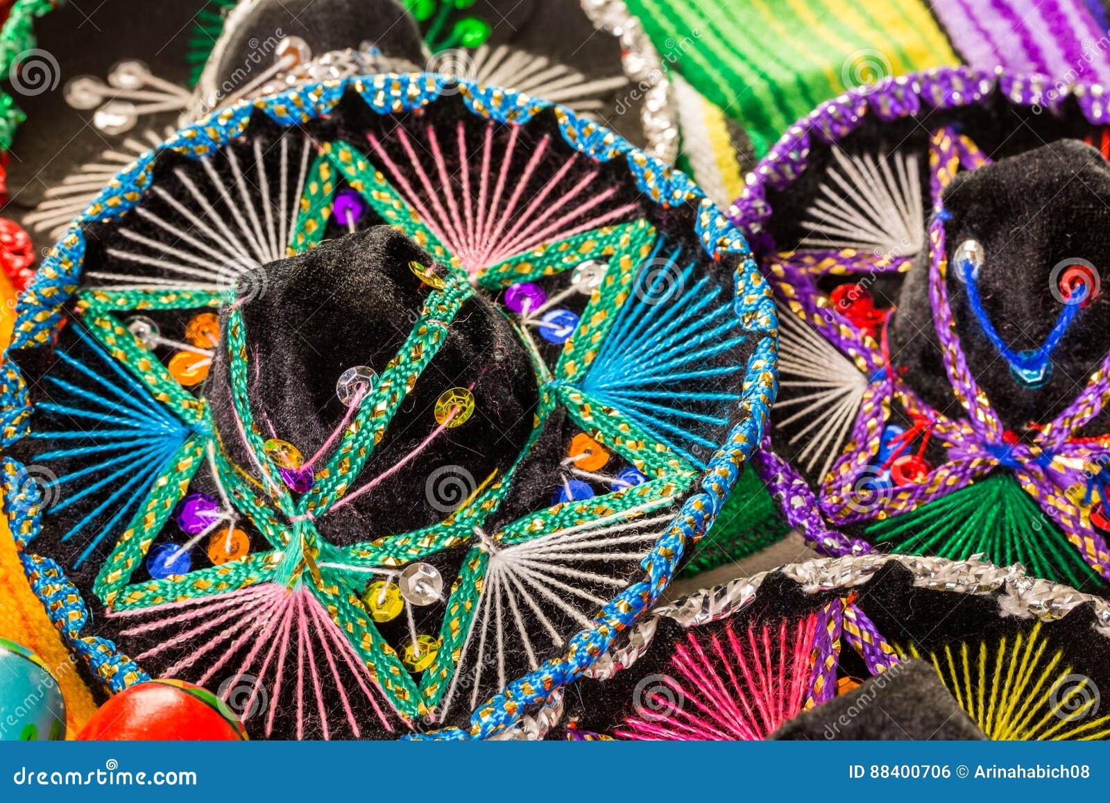 Fiesta stock photo. Image of multicolored, blanket, colored - 88400706