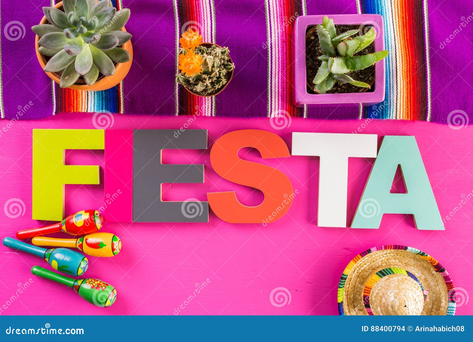 Fiesta stock photo. Image of multicolored, spanish, fiesta - 88400794