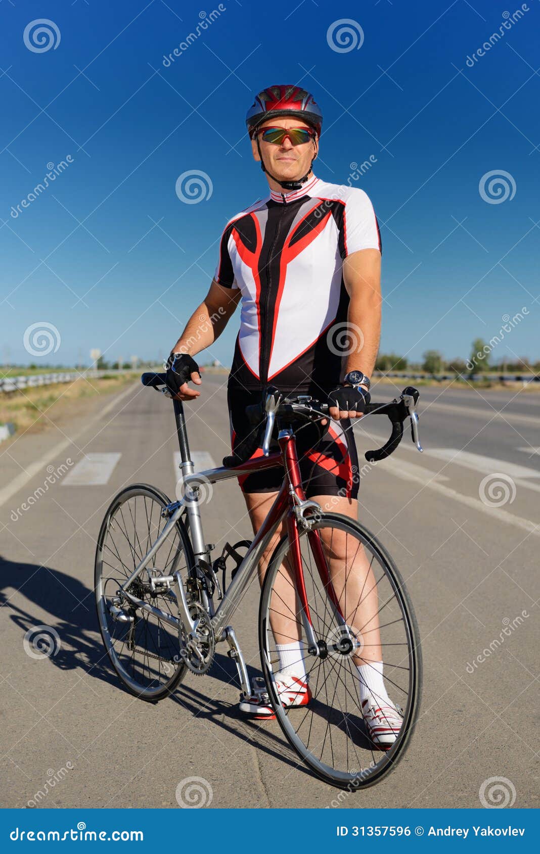 Fietser stock foto. Image of fietsen, fiets, overwinningen - 31357596