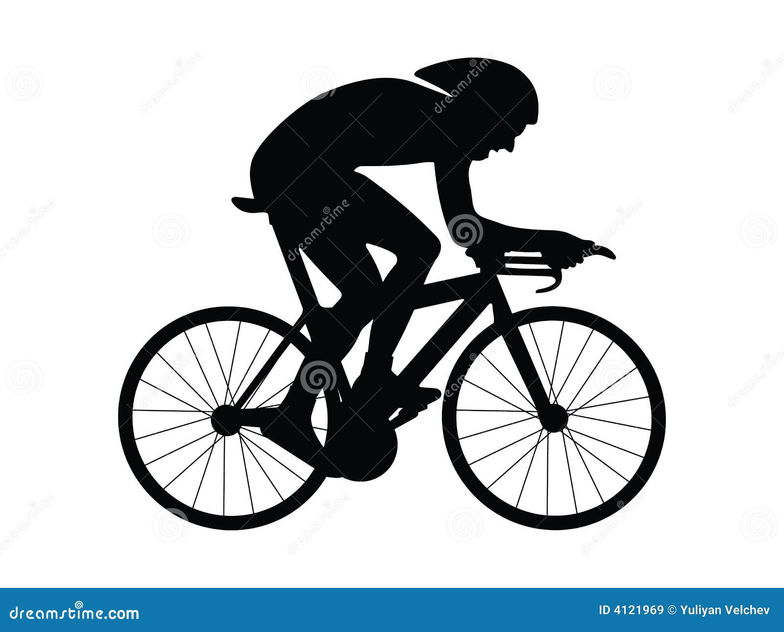 Fietser vector illustratie. Illustration of neerstorting - 4121969