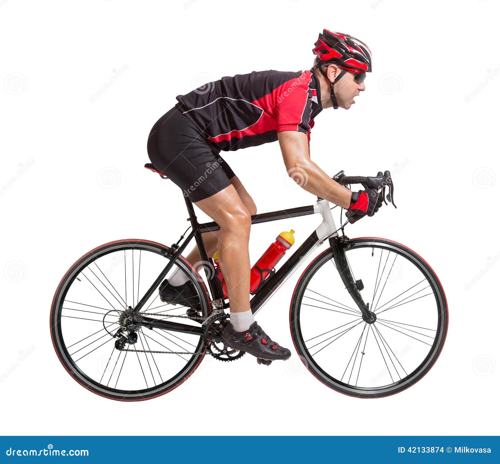 Fietser Die Een Fiets Berijden Stock Foto - Image of persoon ...