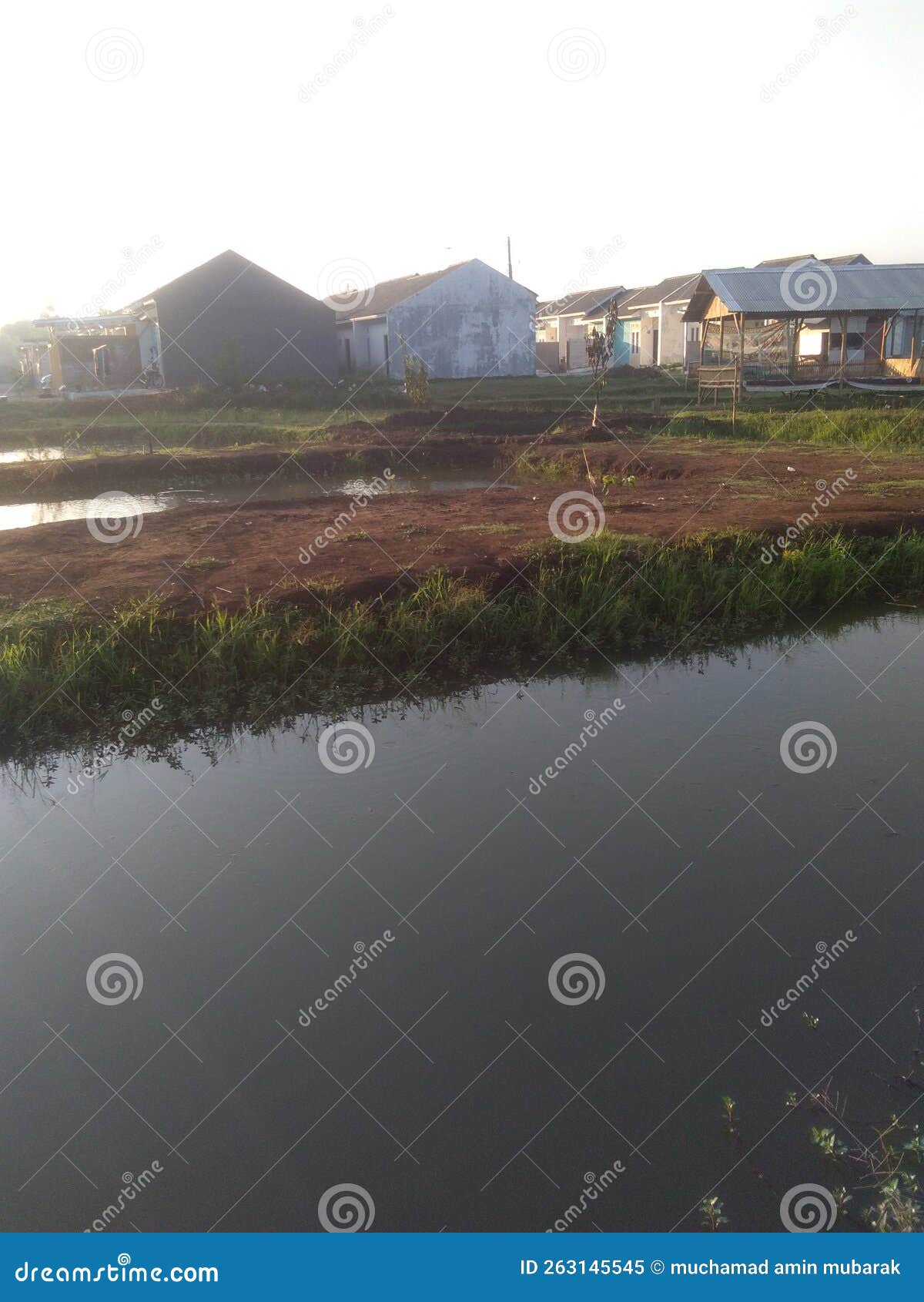 A fiew in village water stock image. Image of coast - 263145545