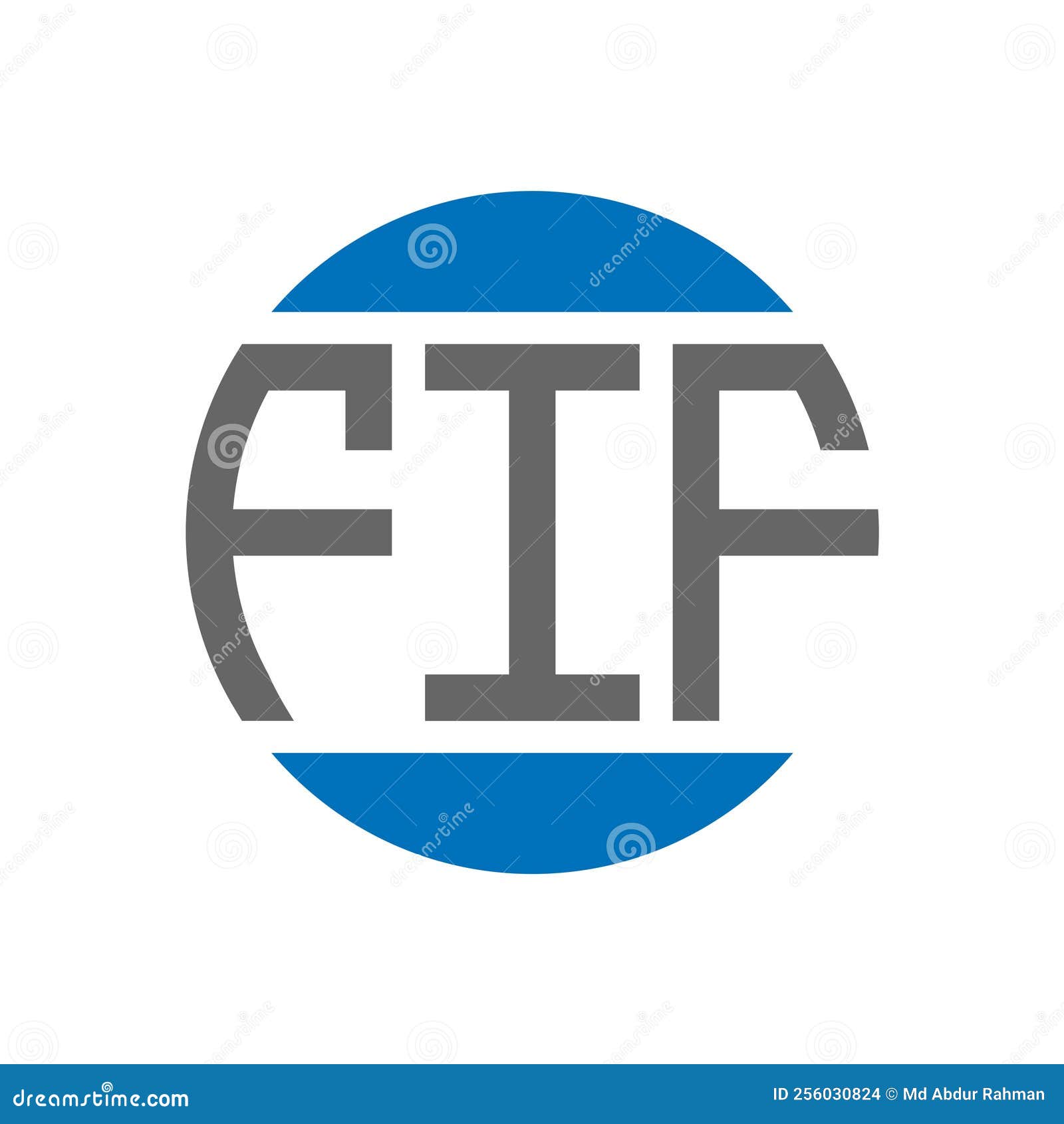 FIF Letter Logo Design on White Background. FIF Creative Initials ...