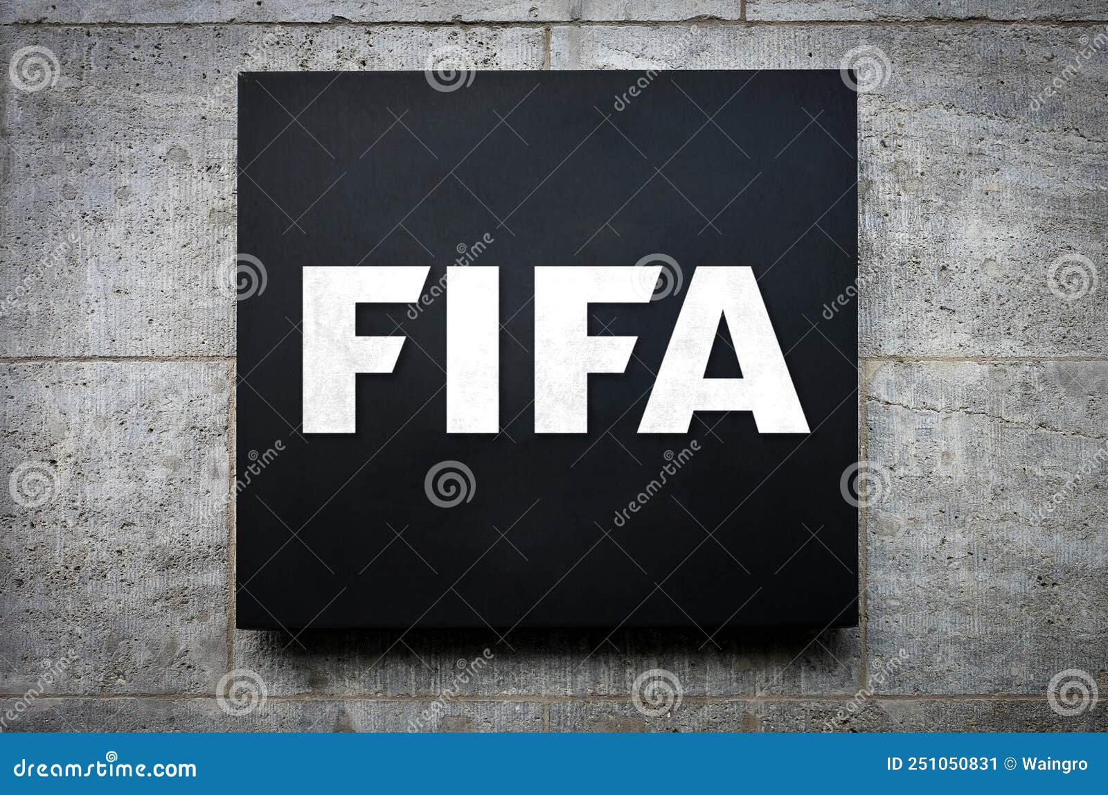 FIFA headquarters logo editorial photo. Image of symbol - 251050831